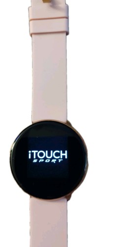 Smart Watch sport Tracker Touch Screen I50 White Band, Rose Gold Case ...