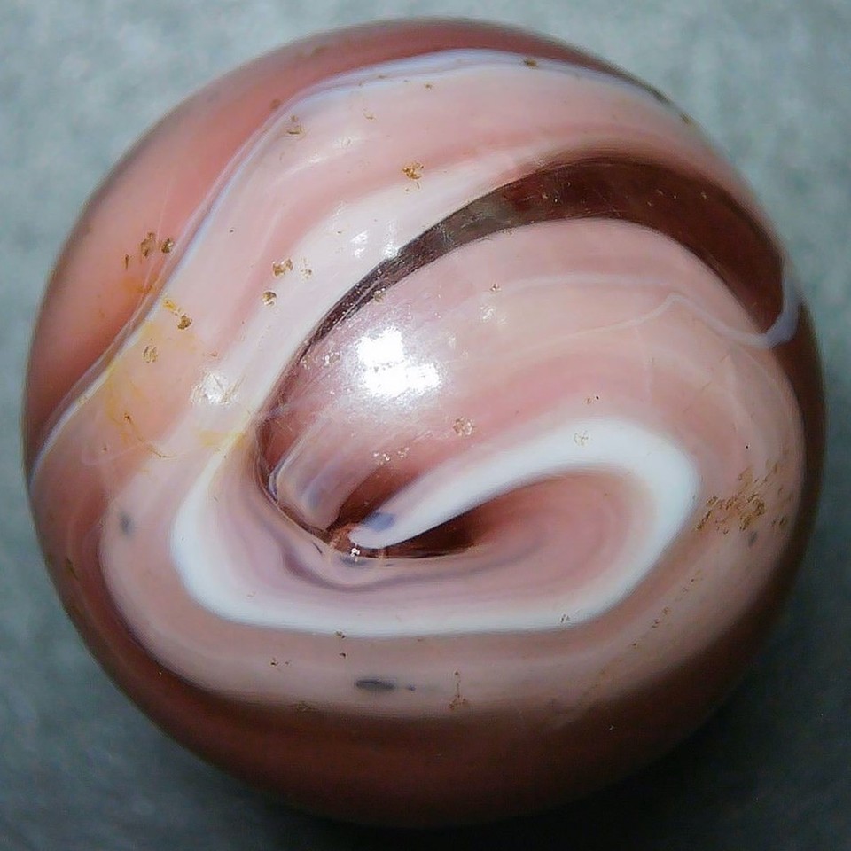 Vintage MF Christensen Agate Pink Slag Marble. .67" Mint Condition. | eBay