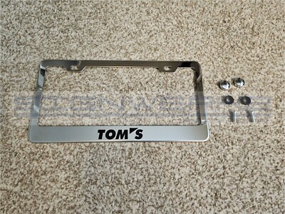 Toyota Toms Chrome Stainless Steel US/Canada License Plate Frame | eBay