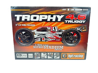 Rare New Hpi Trophy Truggy 4.6 RTR 1/8 4WD Off Road Nitro Truggy (Read ...