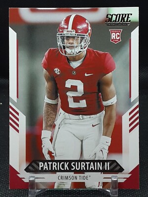 PATRICK SURTAIN II 2021 SCORE DRAFT ROOKIE BRONCOS ALABAMA G2 | eBay