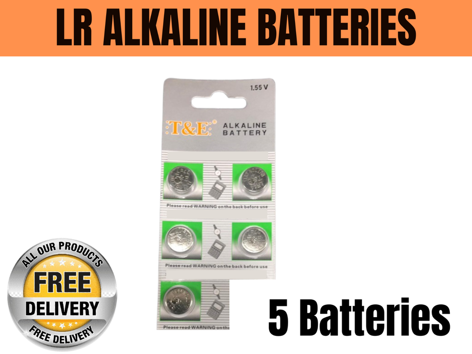 LR44, LR41, LR1130, LR43, LR936, LR754 Battery Button Coin Cell ...