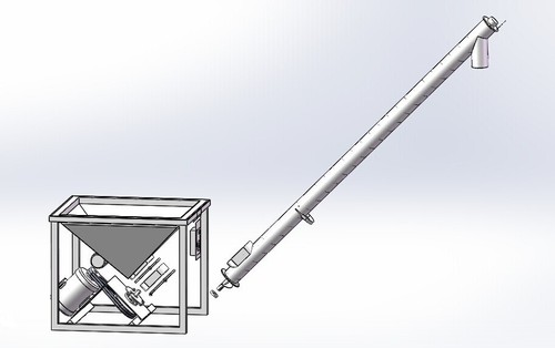 DS-Y Vibrating Hopper Inclined Automatic Screw Powder Feeder Filling ...