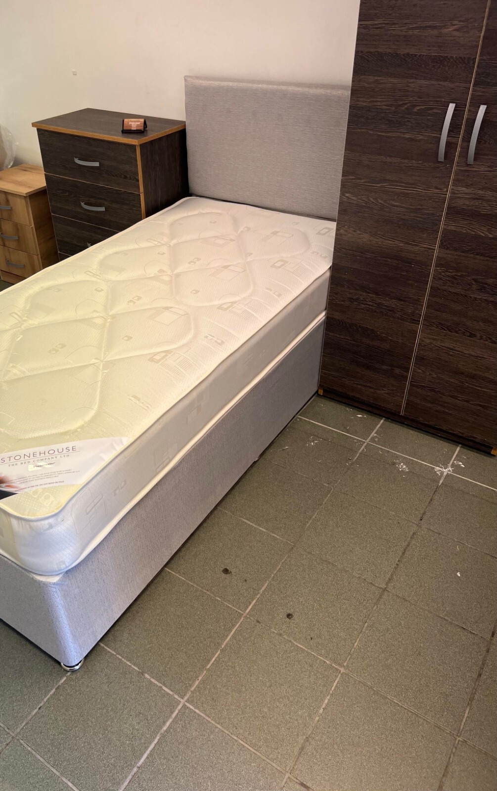 Short Divan Bed 2ft6 x 5ft9, 3ftx5ft9 Special Size Storage Deep Quilt ...