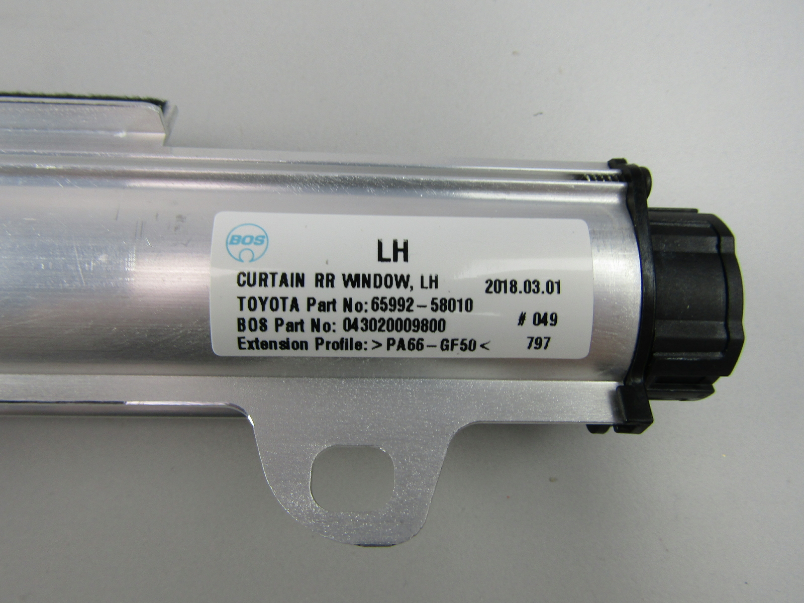 65992-58010-C0 Toyota Curtain, rear window, lh 6599258010C0, New ...