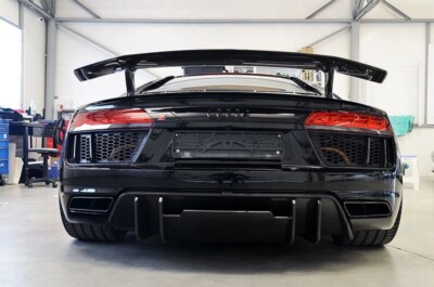 Audi R8 V Style Full Carbon Fiber Rear Wing Generation 2 Spoiler V10 ...