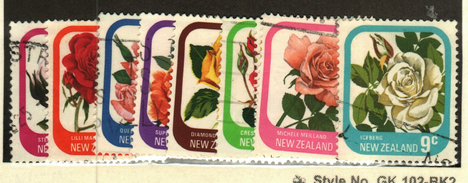 New Zealand #584-90, 592 used roses | eBay