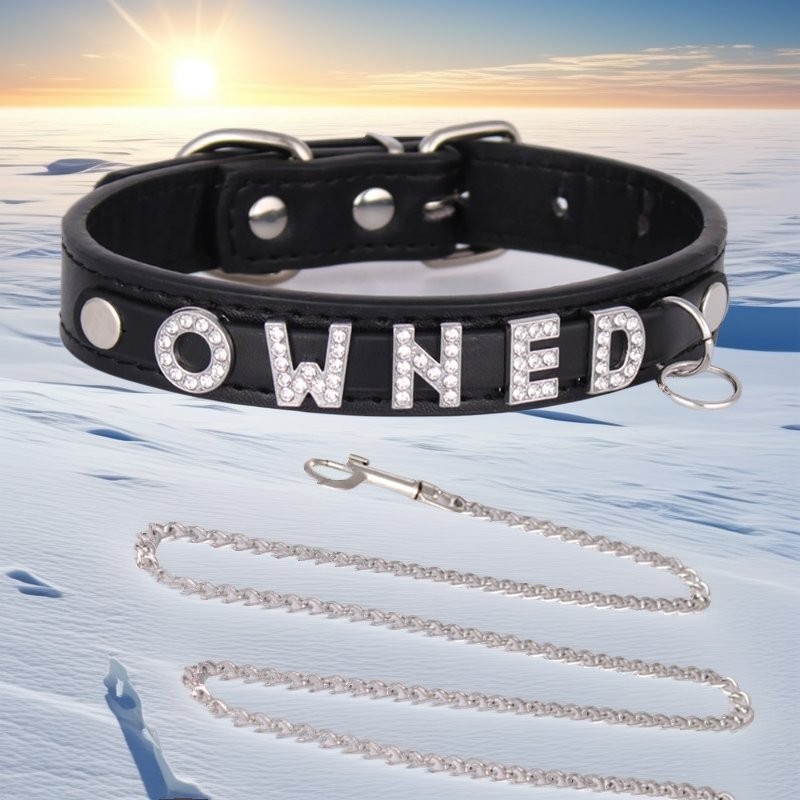 Custom Chocker BDSM Gift Choker Pu Leather Black DIY Necklace Collar ...
