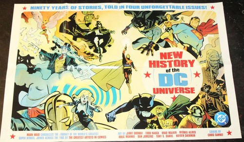 2025 Comic Promo Poster New History Of DC Universe 36 x 24" Chris ...