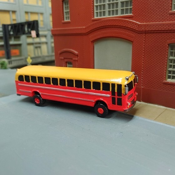 Custom Built 1/87 HO Scale 1950s Vintage City/School Bus. 3D Printed ...