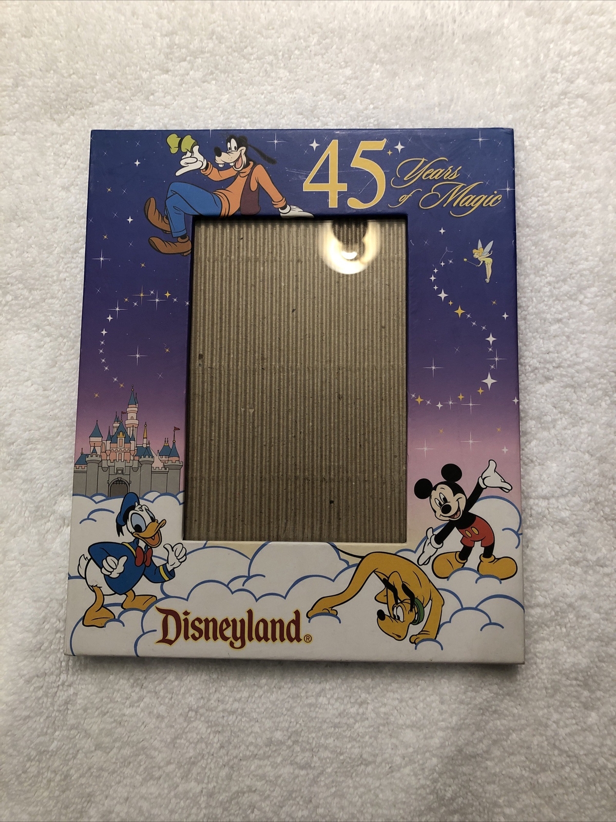 Disneyland 45 Years of Magic Picture Frame 8.5x7" Pluto Mickey Donald ...