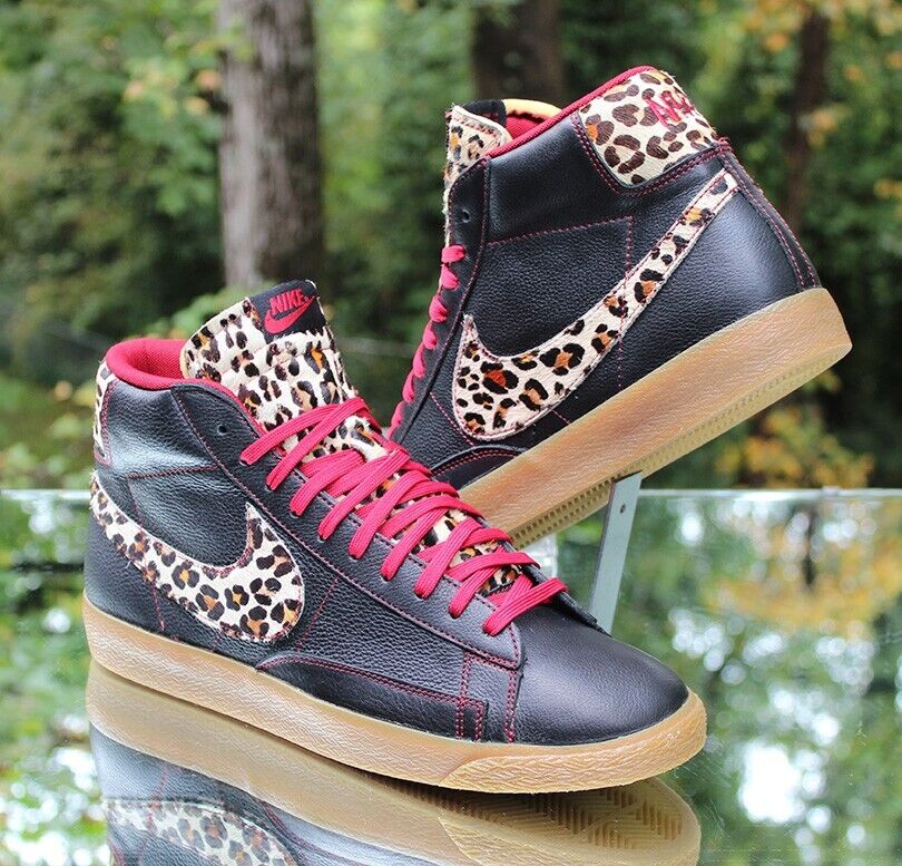 Nike Blazer Mid Safari Pack Leopard Men's Size 12 Black Red Nike Blazer Mid Safari Pack Leopard Men's Size 12 Black Red