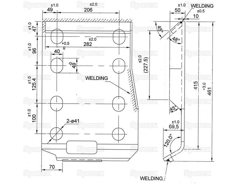 Tractor Machine Loader Brackets Trima Manitou Euro 8 Claas JCB Chilton ...
