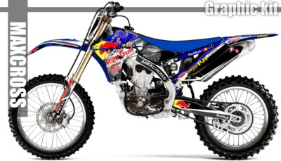 YAMAHA YZ450F 2010 - 2013 MAXCROSS GRAPHICS KIT DECALS STICKERS FULL ...