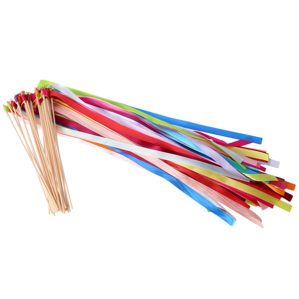 Colorful Ribbon Sticks Rainbow Dance Ribbon Ribbon Stick Ribbon Dancer ...