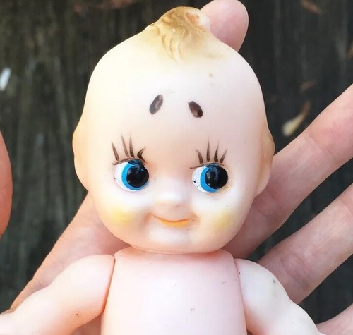 Vintage 60s Small Vinyl Kewpie Doll Toy Sofubi Made In Japan Kitsch | eBay