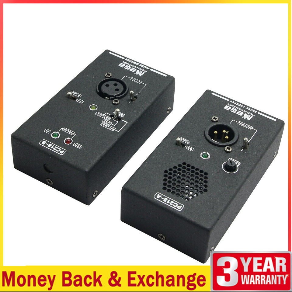 PC218 Phase Polarity Tester Checker Detector Audio Speaker Mic Sound ...