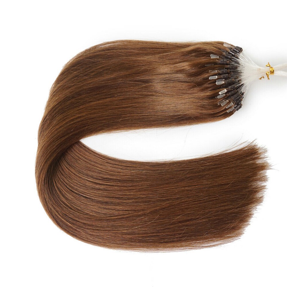 Micro Beads Hair Extensions Micro Ring Loop Tip Remy Human Hair Full ...