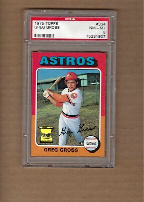 1975 TOPPS GREG GROSS # 334 PSA 8 | eBay