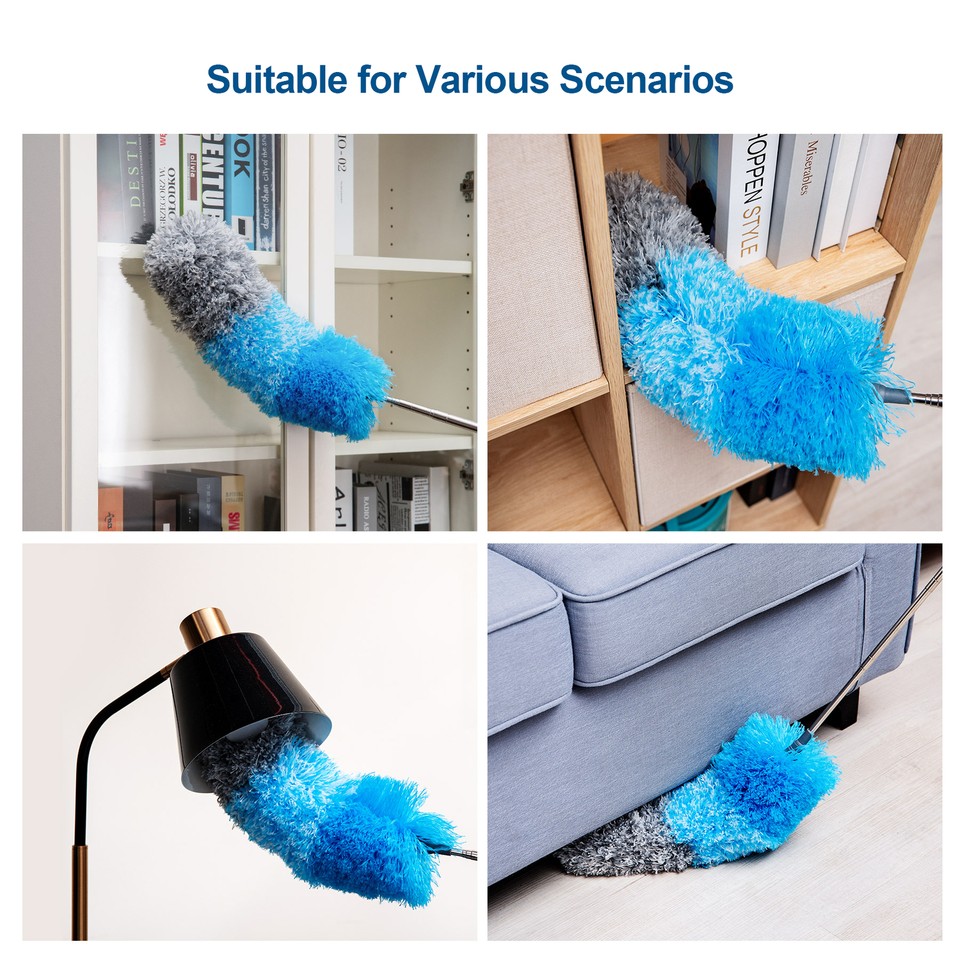Extendable Feather Duster Long Telescopic Duster Magic Static Duster ...