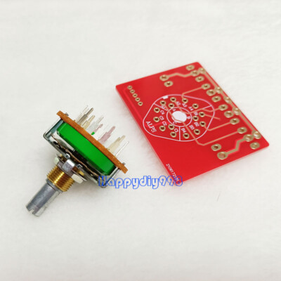 6pcs ALPS Power amp signal ROTARY SWITCH Potentiometer 3 Pole 4 way ...