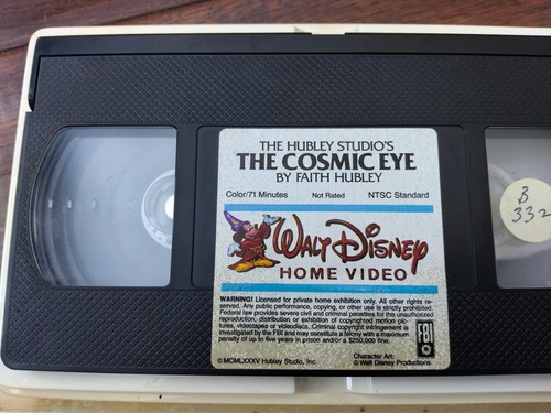 Faith Hubley - The Cosmic Eye VHS Animated VERY RARE - Walt Disney Big ...
