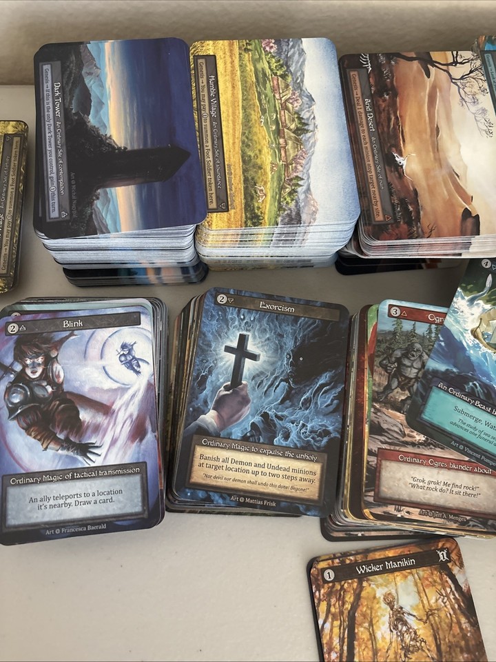 Sorcery Contested Realm - Alpha Ordinary Playset With Sealed Alpha box ...