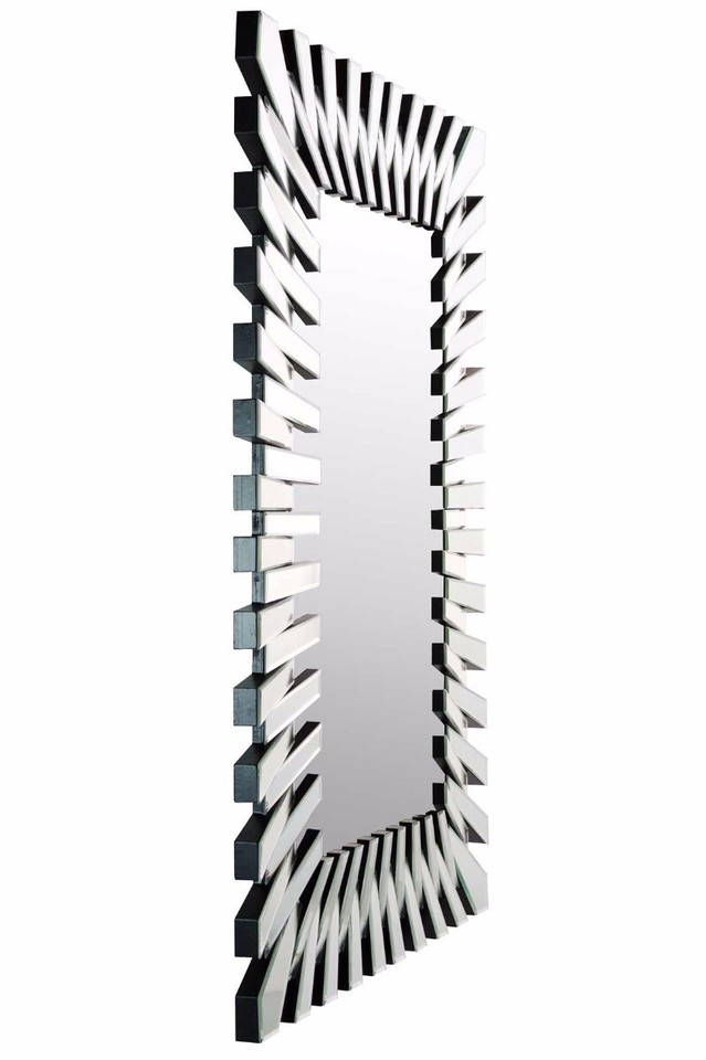 Extra Large Wall Mirror Modern Rectangle All Glass Home Decor Retro ...
