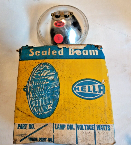 Hella 1093 - 6Volt 145mm Round 30W-Sealed Beam Headlamp Insert - N.O.S ...