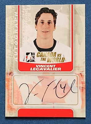 2011-12 ITG Vincent Vinny Lecavalier Auto Canada vs The World A-VL ...