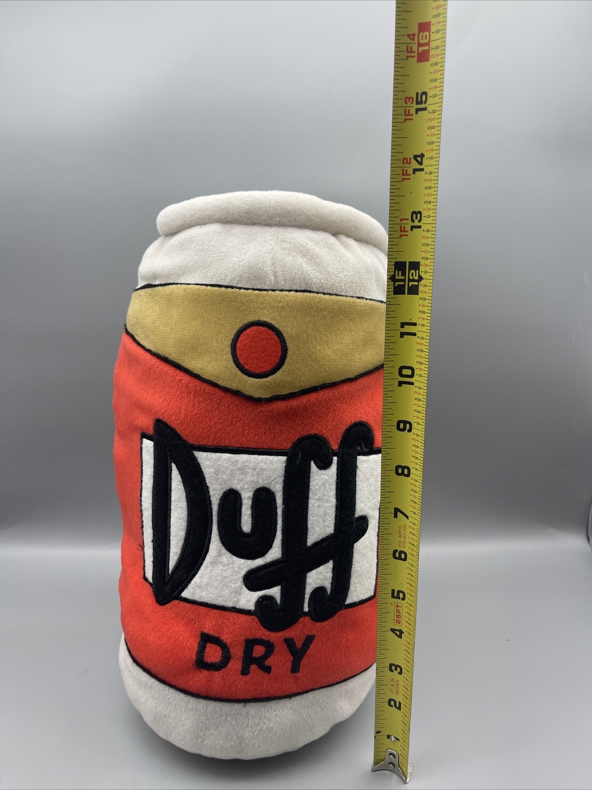 Simpsons Duff Dry Beer Can Plush Pillow 14" Tall Universal Studios ...