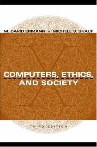 Computers, Ethics, and Society 9780195143027| eBay