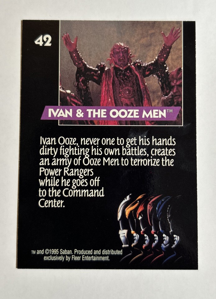 1995 Fleer Ultra Mighty Morphin Power Rangers The Movie Ivan & Ooze Men ...
