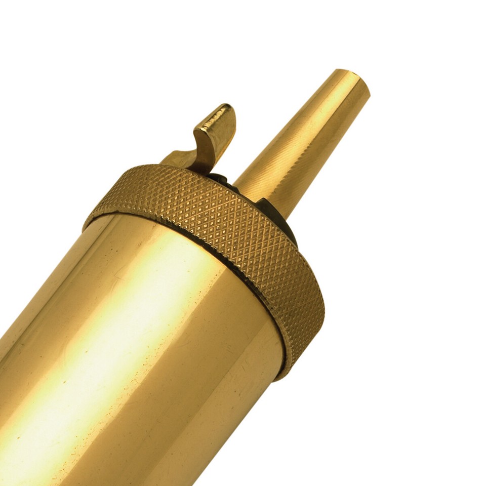 Muzzle-Loaders™ Black Powder Flask - 1350 Grain Capacity - Brass Powder ...