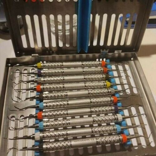 10 Pcs Scaler Set with Sterilisation Box Dental/Orthodon FREE WORLDWIDE ...