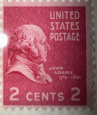US STAMP Scott #850 Mint Never hinged John Adams Red Stamp | eBay