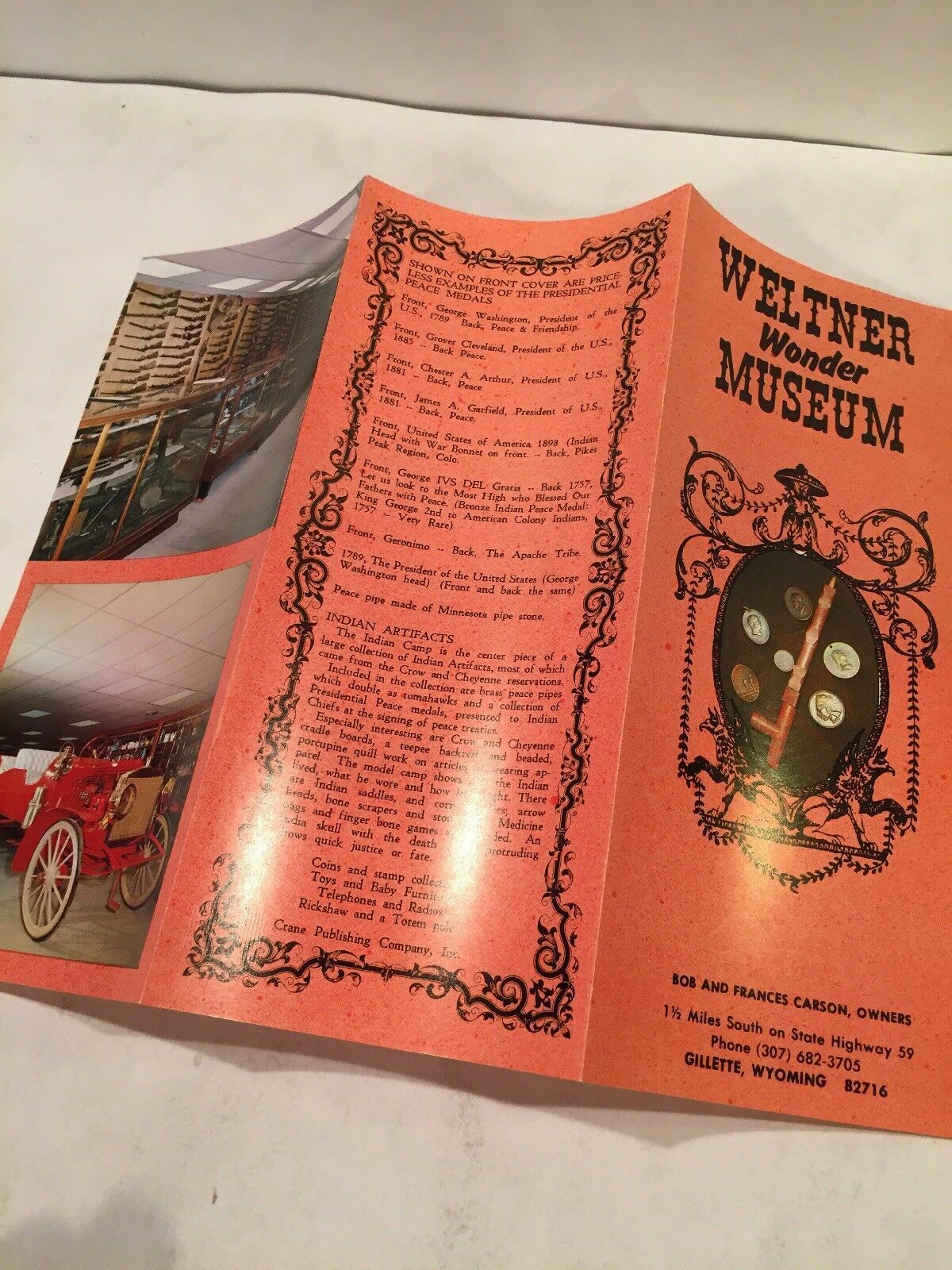 1969 WELTNER WONDER MUSEUM Bob & Frances Carson Gillette Wyoming ...