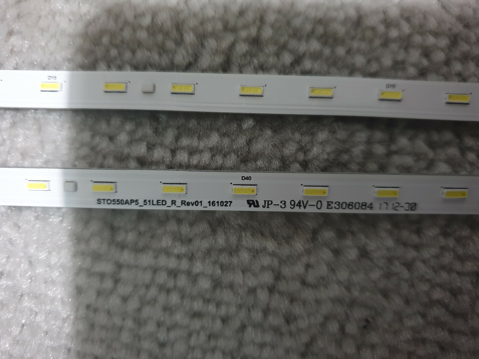 STO550AP5_51LED_R_REV01_161027 LED BACKLIGHT 2 STRIPS FOR SONY KD ...