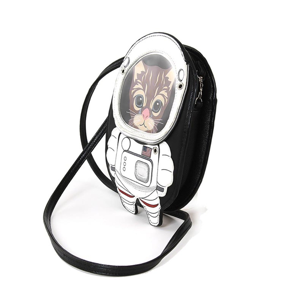 Austronaut Kitty Cat Kitten Space Suit Cross Body Purse Handbag | eBay