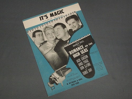 It's Magic Sheet Music 1948 Sammy Cahn Jule Styne Romance on the High ...