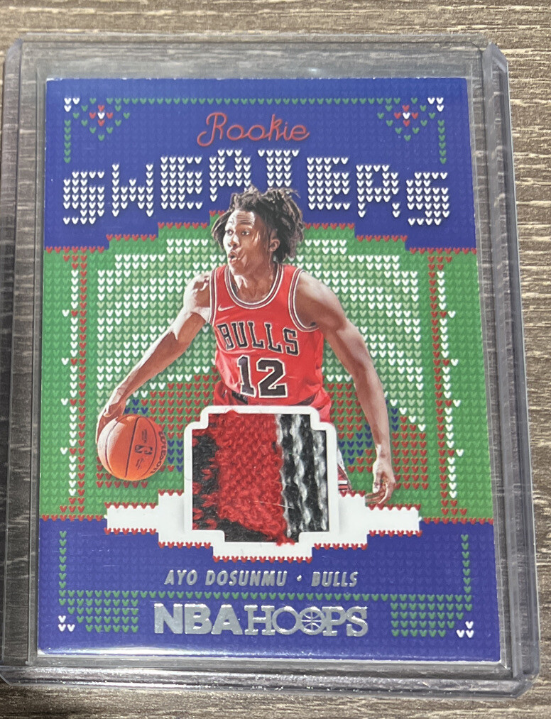 21-22 NBA Hoops Rookie Sweaters Ayo Dosunmu Chicago Bulls | eBay