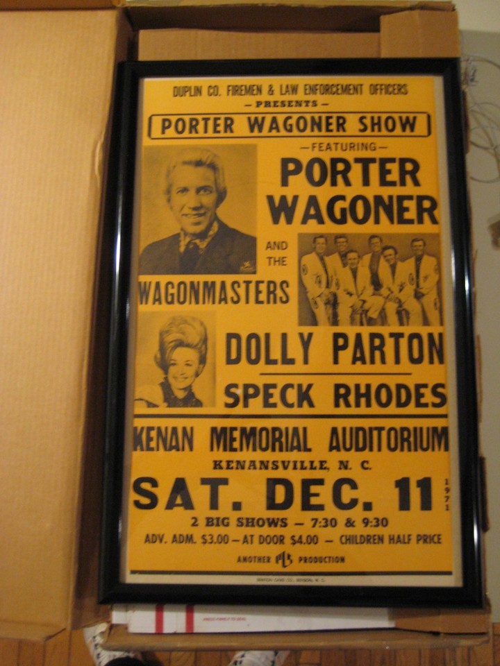 Dolly Parton Poster Country Music live tour poster boxing style 1971 ...