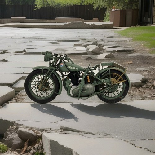 Italeri Triumph 3HW 1/9 Scale Motorcycle Model Kit Completed With Other ...