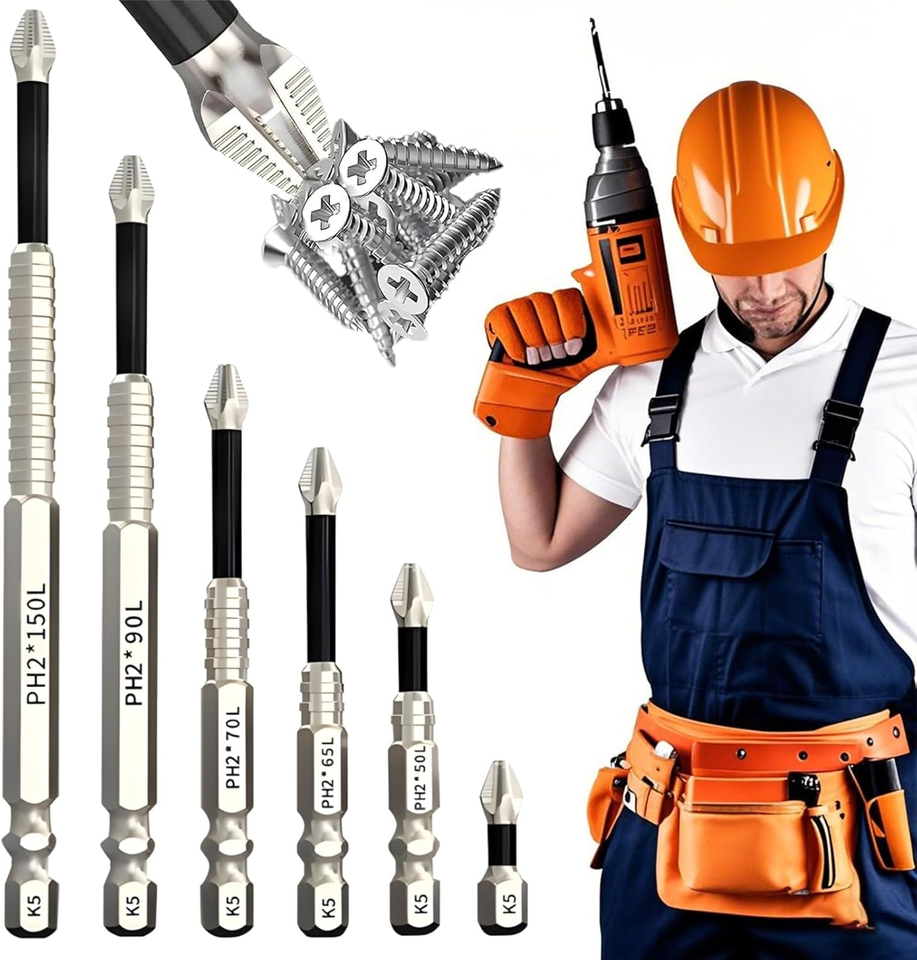 High Magnetic Screwdriver Drill Bit Set, Non-Slip and Durable ...