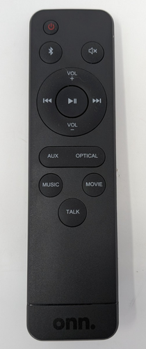 ONN Soundbar Remote Control Replacement AUX OPTICAL MUSIC MOVIE TALK | eBay
