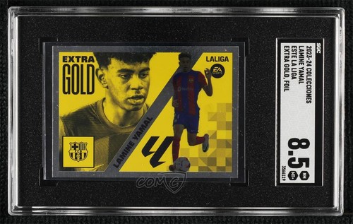 2023 La Liga EA Sports Este Stickers Silver Border Lamine Yamal SGC 8.5 ...