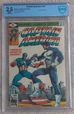 Captain America #241 (Marvel, 1/80) CBCS 2.5 (classic PUNISHER cover ...