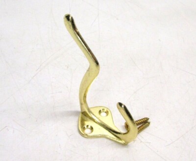 NOS! LOT OF (5) LAWRENCE SATIN BRASS COAT AND HAT HOOKS, #119100499 | eBay