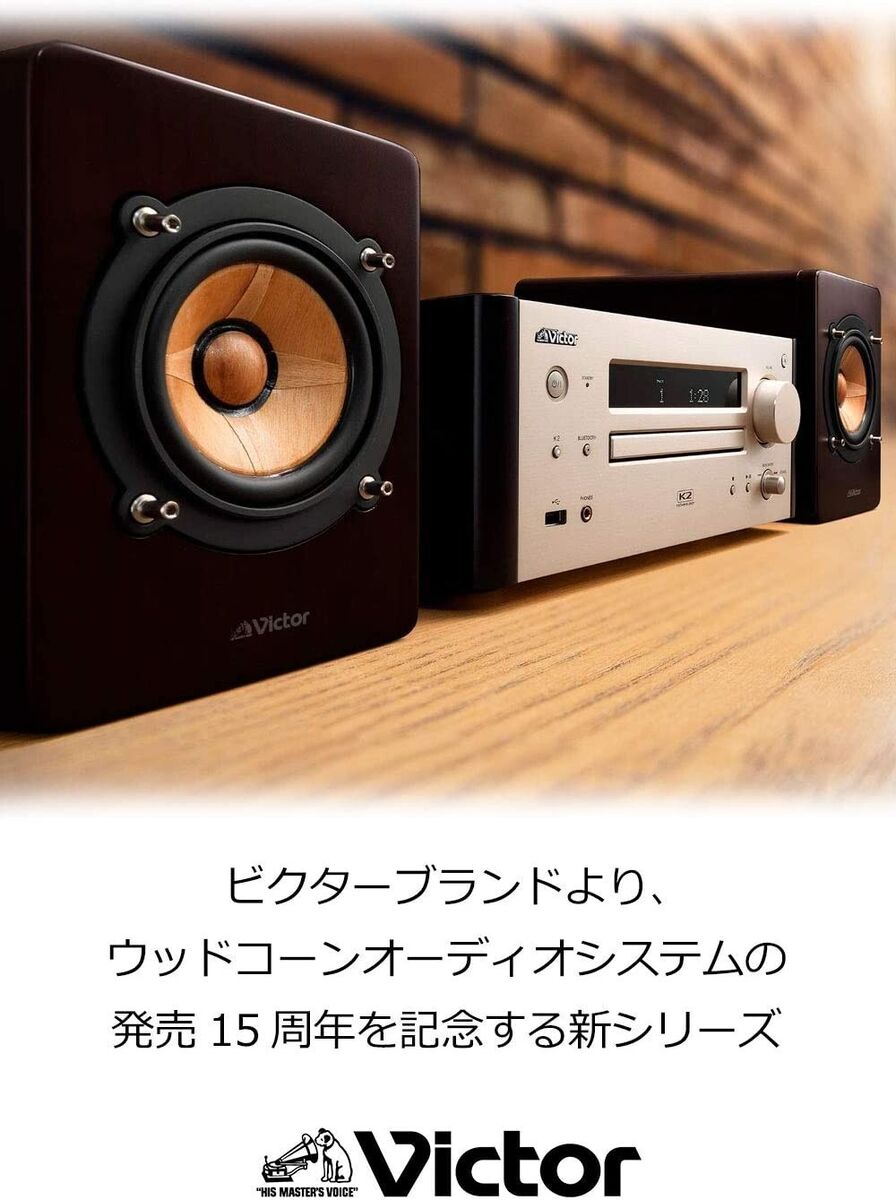 JVC Victor EX-HR99 Wood Cone Compact Component System AC JVC Victor EX-HR99 Wood Cone Compact Component System AC