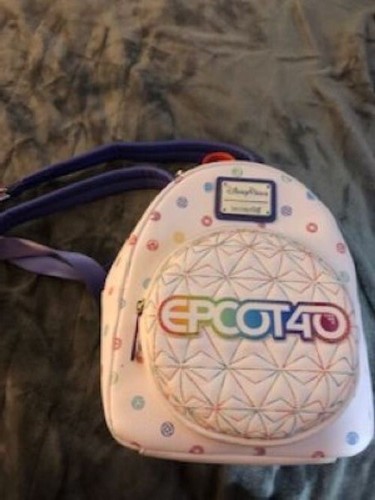 Disney Loungefly EPCOT 40th Anniversary Spaceship Earth Mini Backpack ...